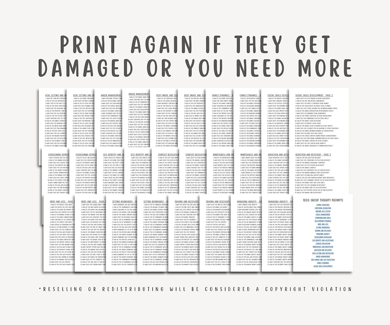 1000 Group Therapy Prompts, Open Ended Questions for Group Therapy ...