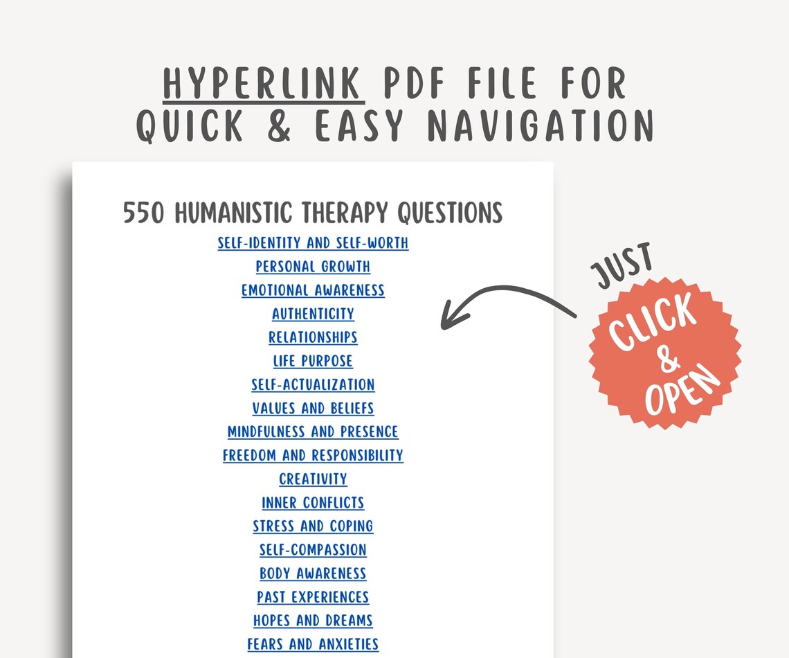550 Humanistic Therapy Questions, Therapy Interventions, Humanistic ...