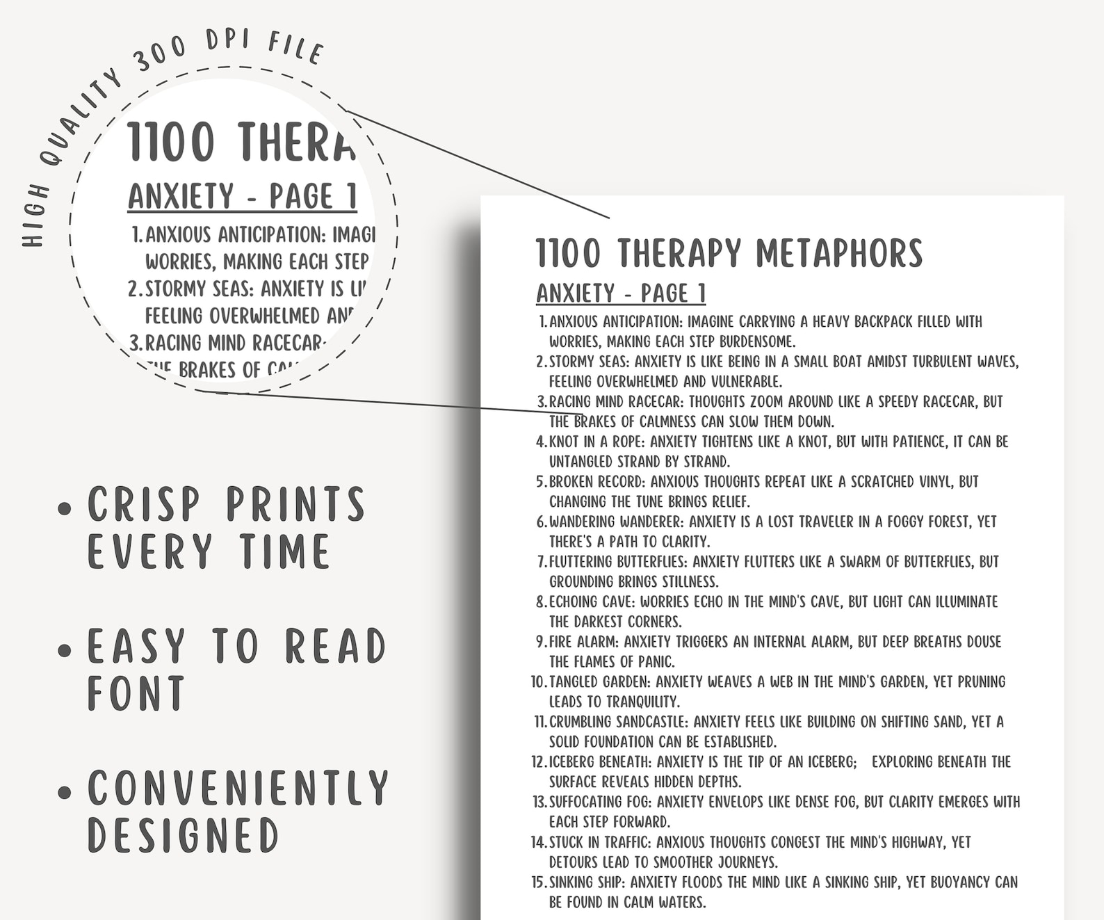 1100 Therapy Metaphors Bundle, Therapy Interventions Cheat Sheet ...