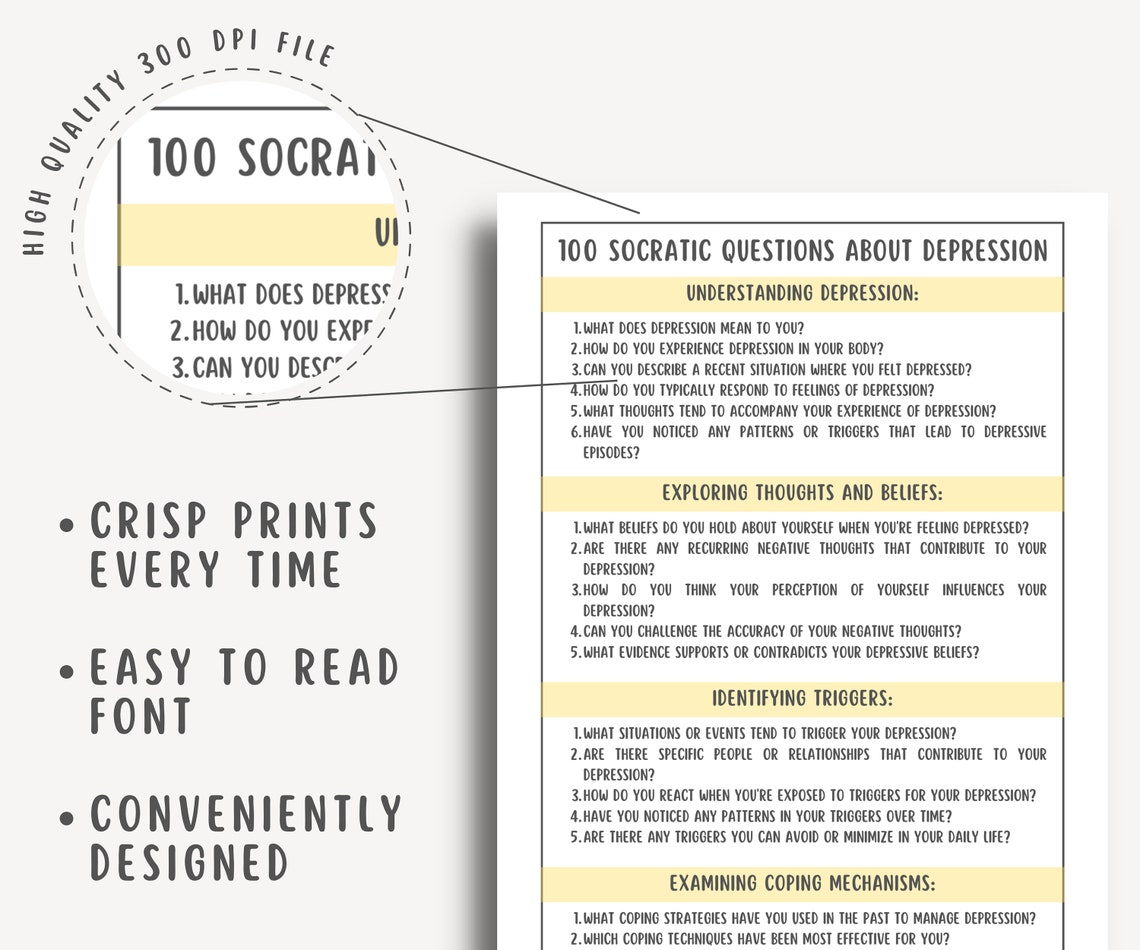 1000 Socratic Therapy Questions, Intervention Phrases, Therapy Cheat ...