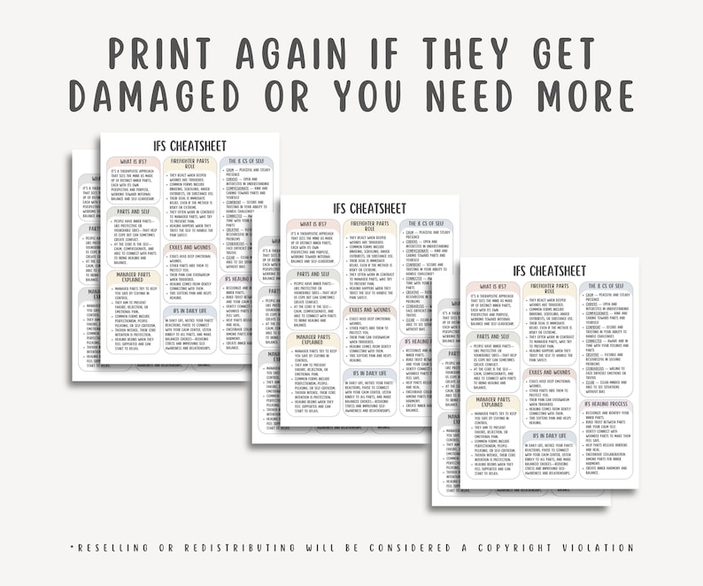 CPT Cheat Sheet, Trauma Therapy Tool, PTSD Worksheet, Mental Health ...