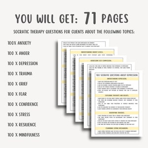 1000 Socratic Therapy Questions, Intervention Phrases, Therapy Cheat ...