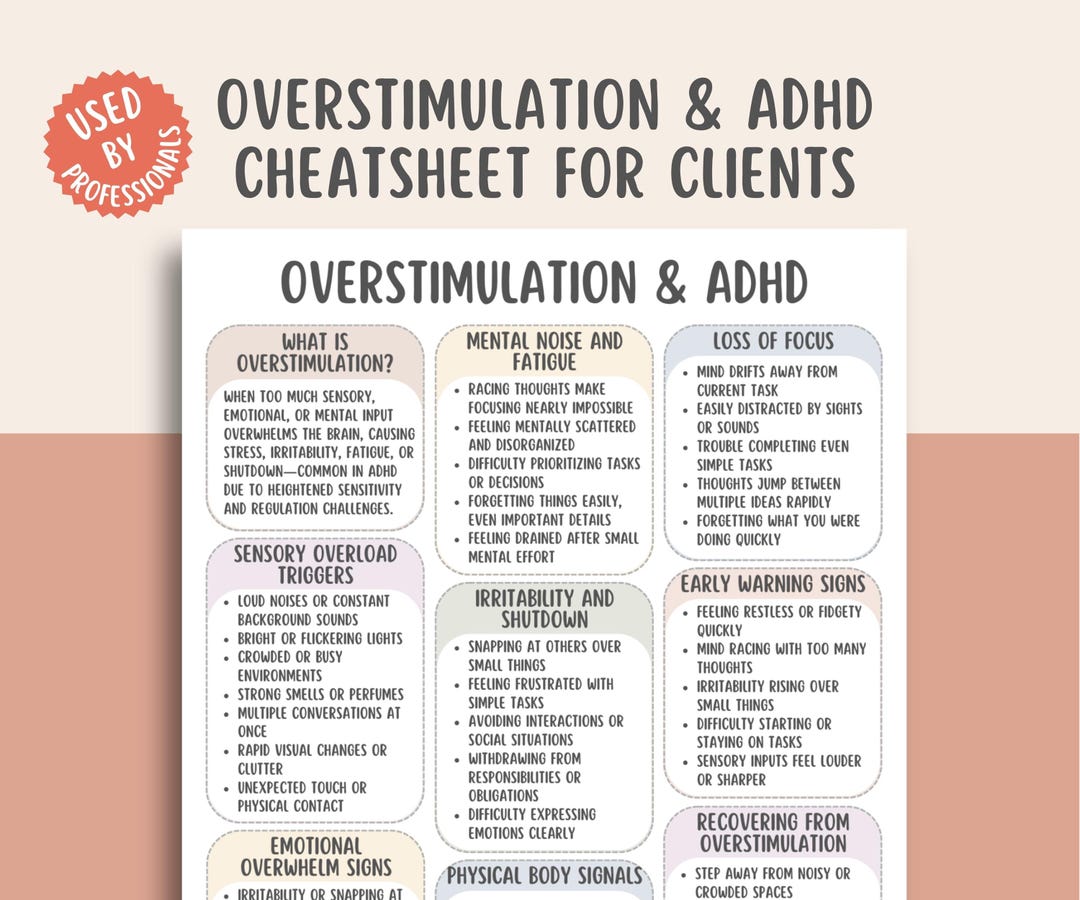 Overstimulation & ADHD Management, Sensory Tools, Neurodivergent ...