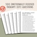 500 Emotionally Focused Therapy EFT Questions, Therapy Interventions ...