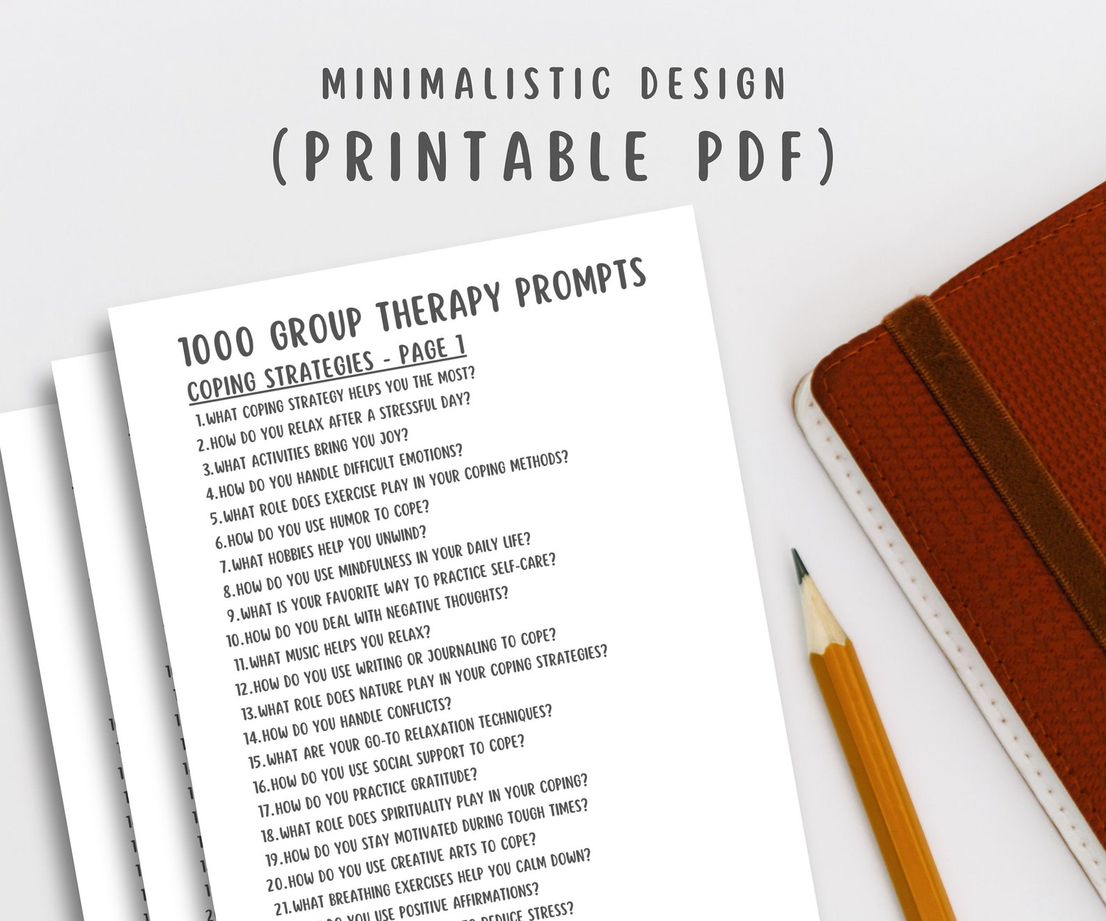 1000 Group Therapy Prompts, Open Ended Questions for Group Therapy ...