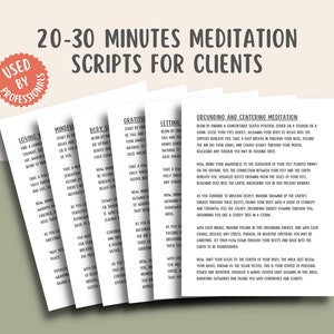 20-30 Minute Guided Meditation Scripts, Anxiety, Depression, Stress ...