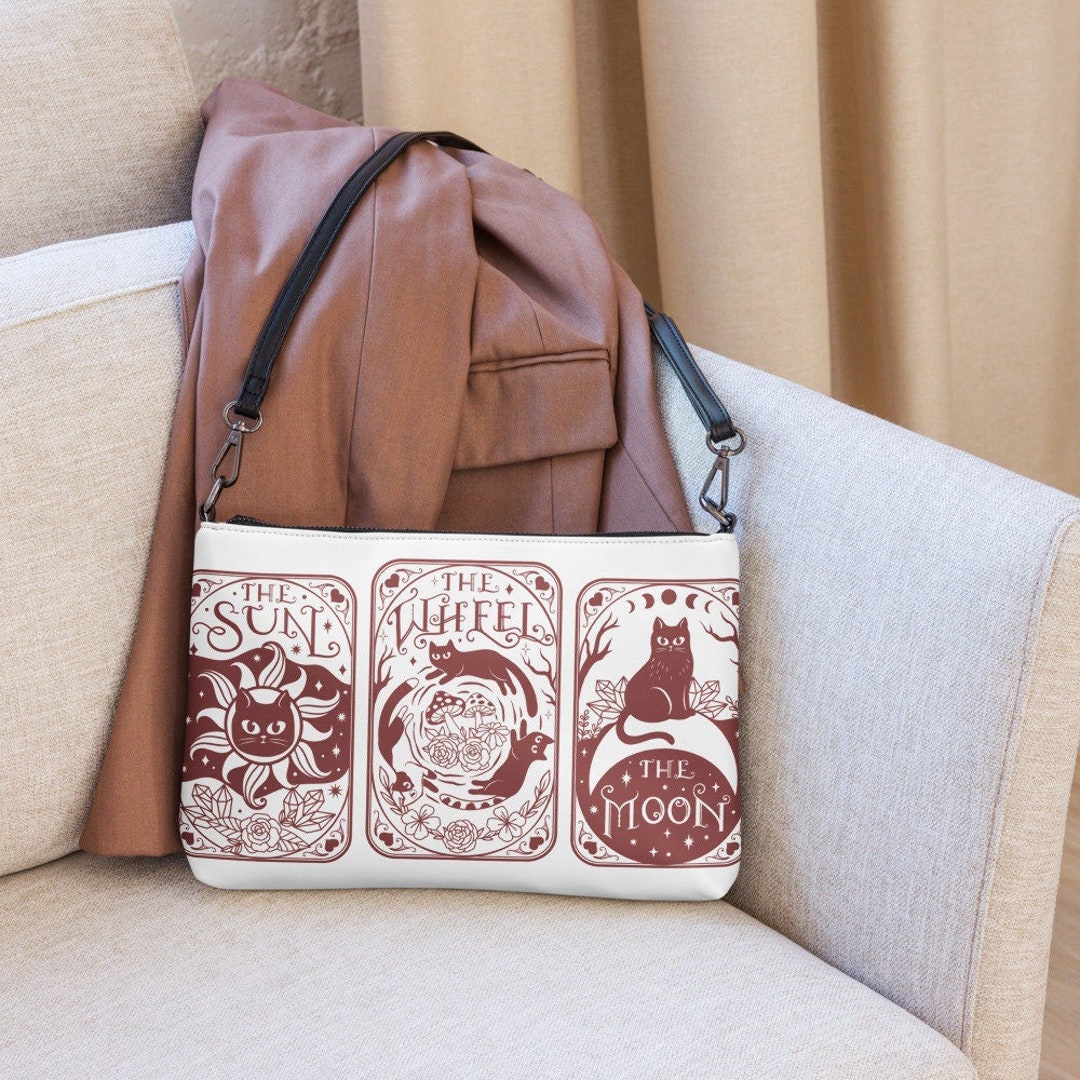 The Wheel Sun and Moon Tarot Purse or Clutch for Women ~ Funny Black ...