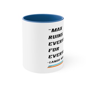 Max Ruins Everything F1 Mug,vintage Formula 1 Coffee Mug,racing ...