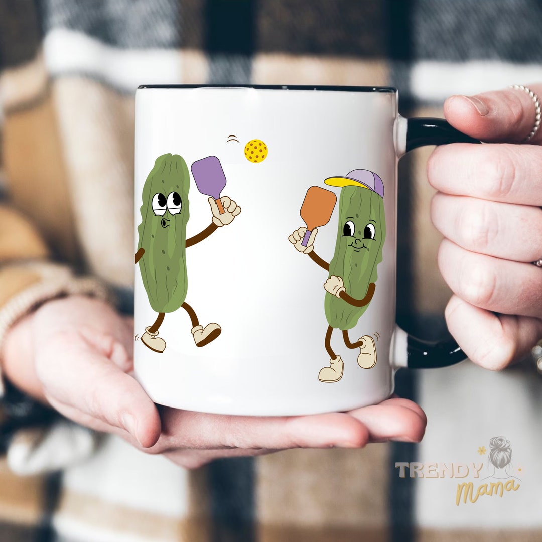 Pickles Playing Pickleball Mug Pickleballer Gift for Pickleball Lover ...