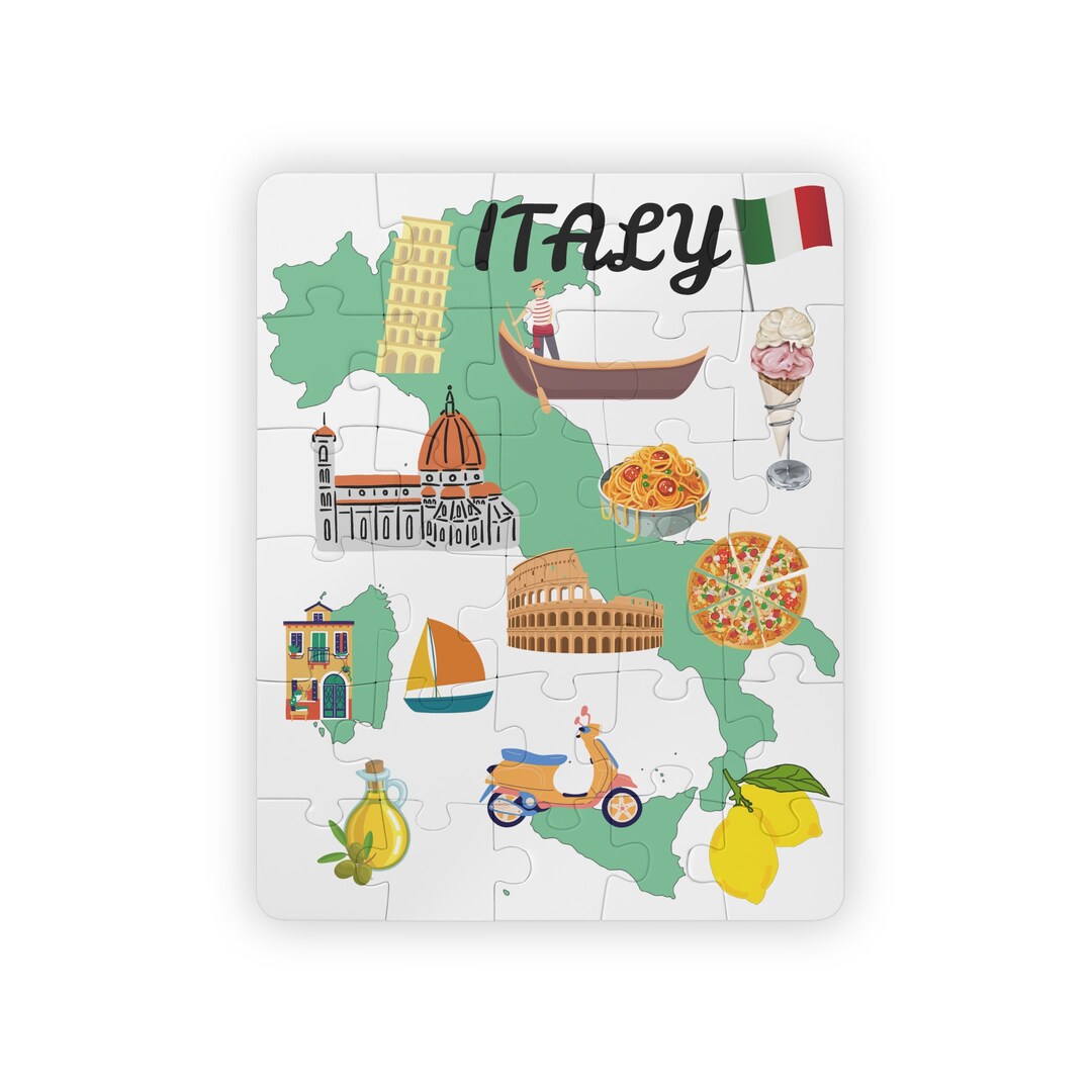 Kids' Puzzle of Italy, 30-piece - Etsy