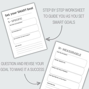 SMART Goals Worksheet PDF - SMART Goals Template - Smart Goal Setting ...