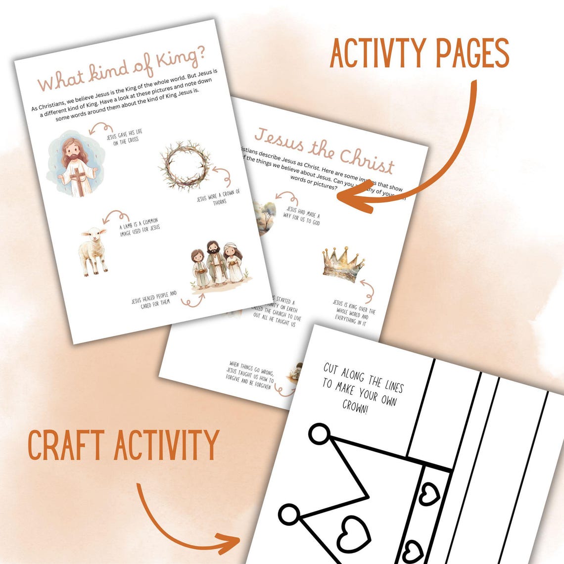 Christ the King Children's Activities - Sunday School - Bible Activity ...