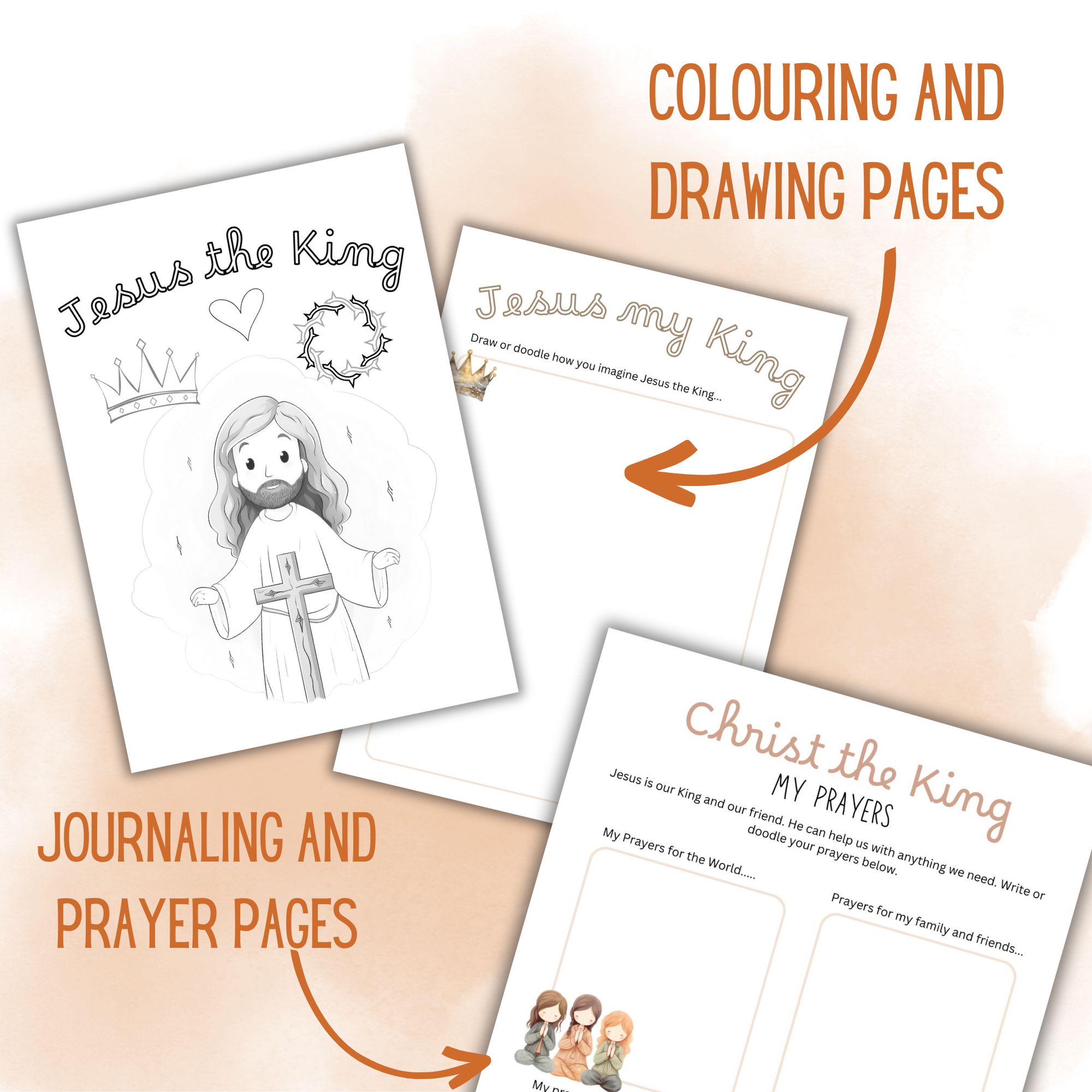 Christ the King Children's Activities - Sunday School - Bible Activity ...