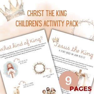 Christ the King Children's Activities - Sunday School - Bible Activity ...
