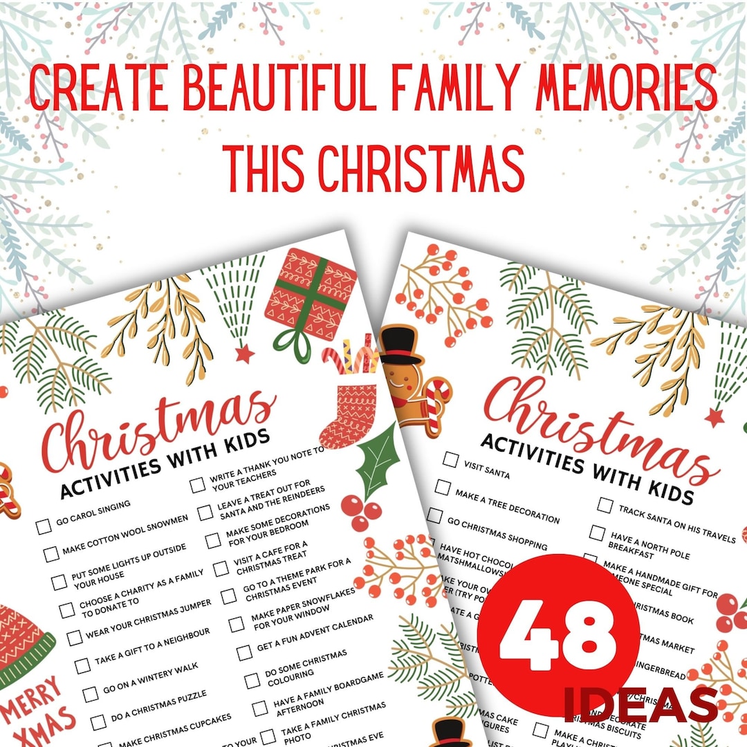 Christmas Activities for Kids - Printable Christmas Bucket List - Kids ...