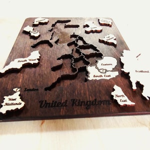 The United Kingdom Svg Laser Cutting and Engraiving Map Puzzle, Pdf ...