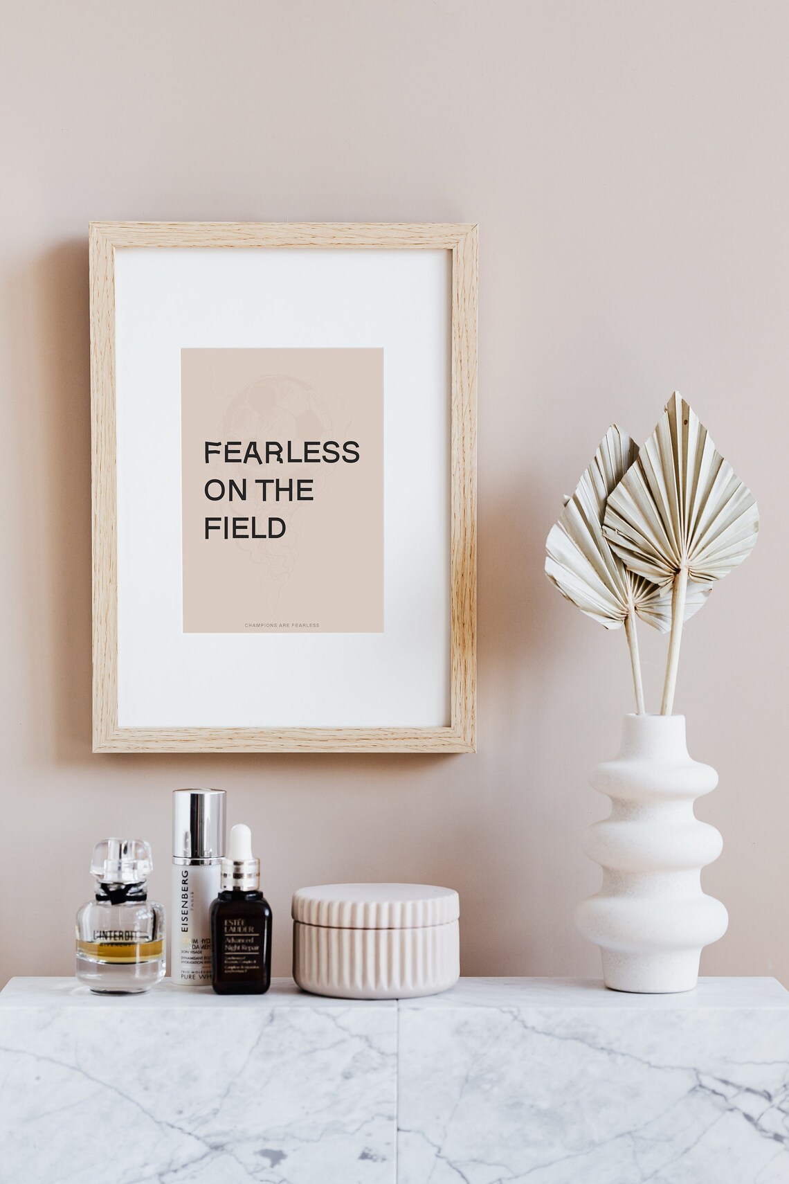 Fearless on the Field Poster, Quote Poster, Soccer Gifts, Sports Poster ...