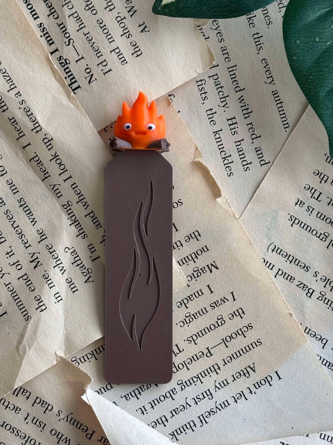 Chibi Flame Bookmark – 3D Printed Cute Fire Spirit Bookmark – Anime ...