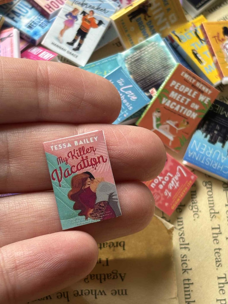 Mini Books – Romance Book Bundle| 3D Printed | Book Decor | Book Lover ...