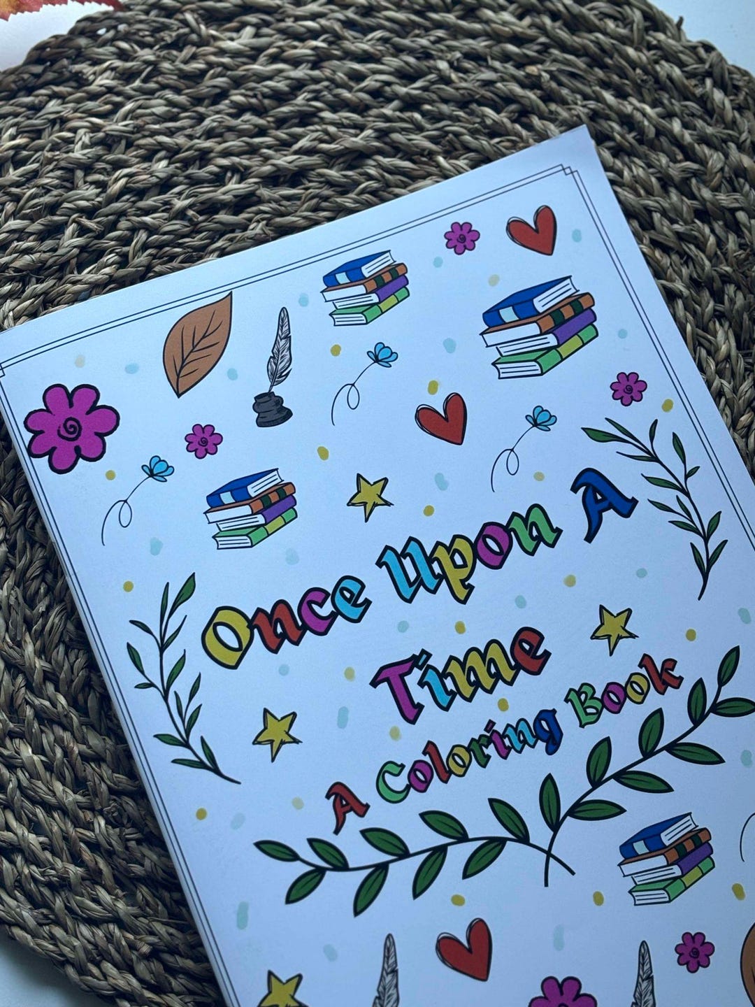 Once Upon A Time Coloring Book - Bookish Gift - Etsy
