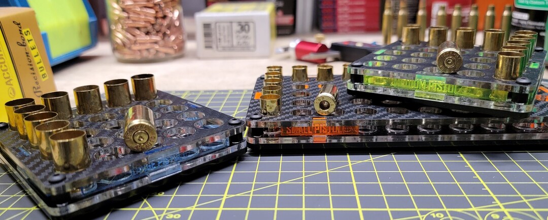 Custom Pistol Reloading Block Tray 50 Round, Bullet | Ammo | Shop ...