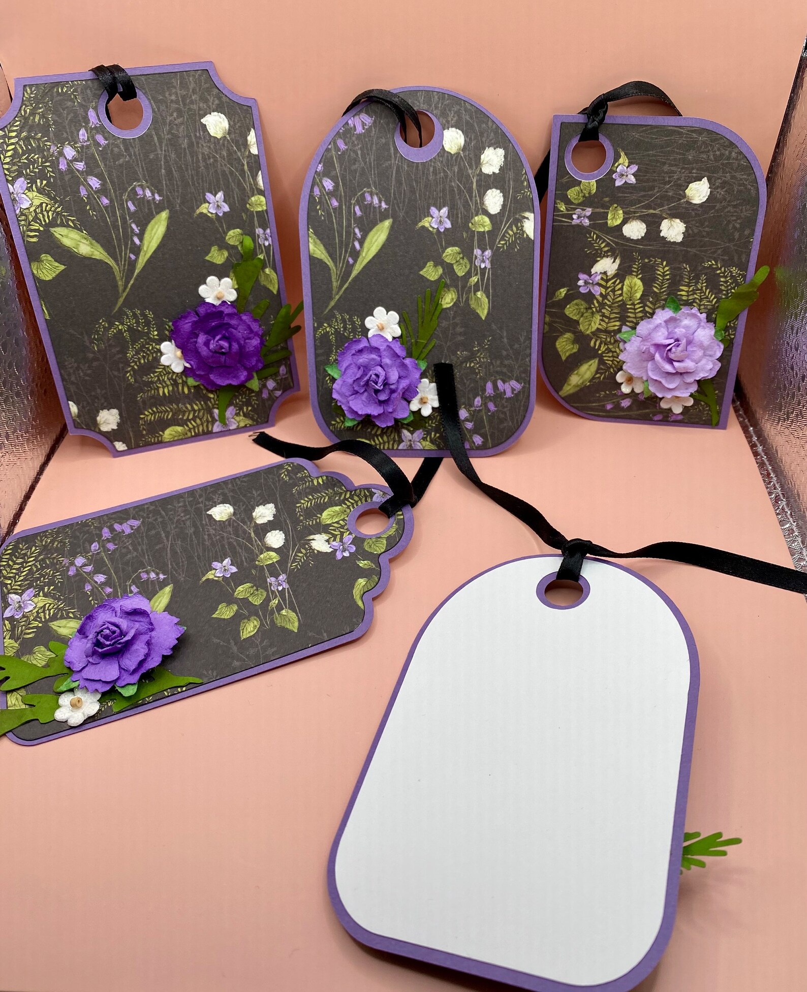 Large Dimensional Gift Tags Animals and Flowers Set of 3 - Etsy