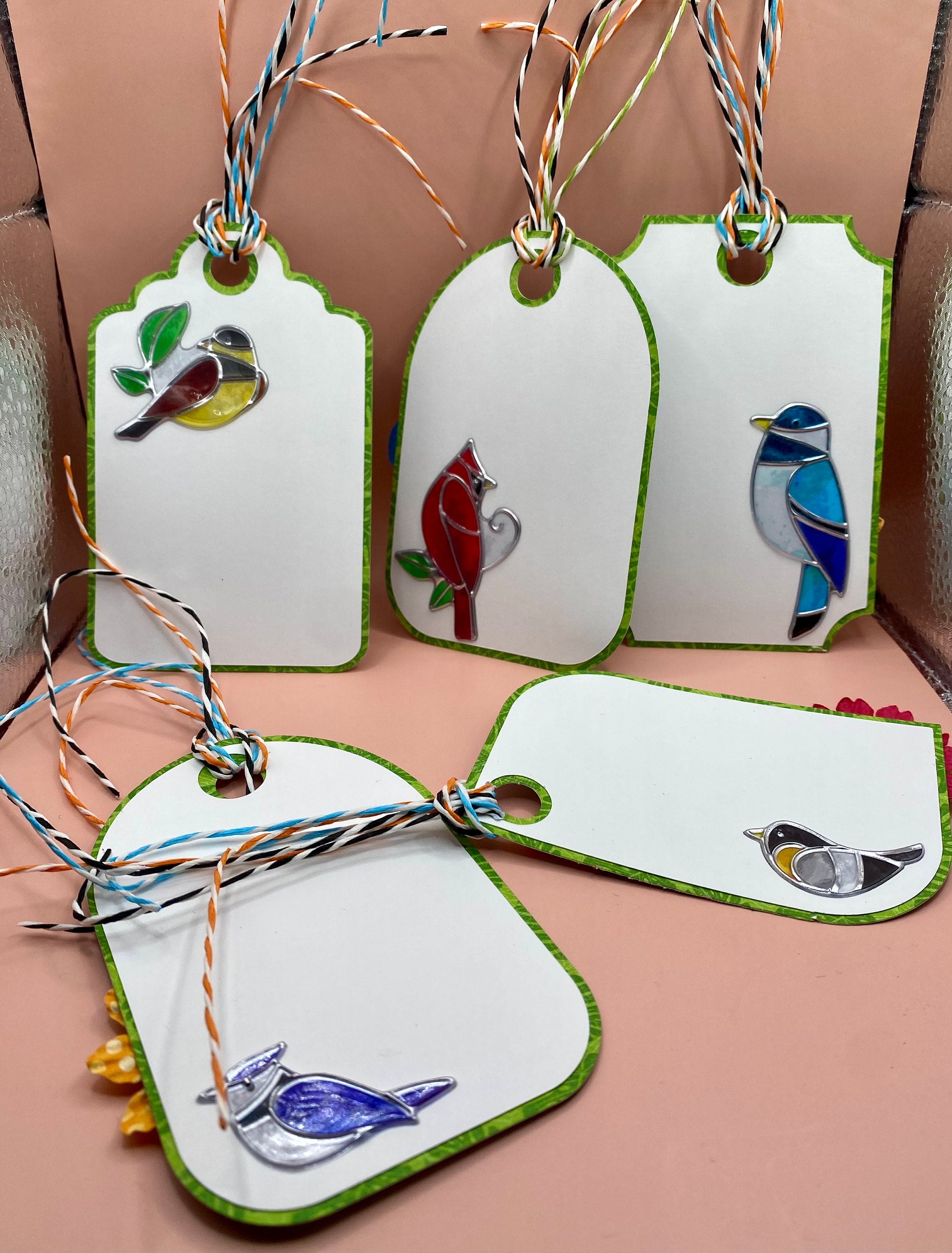 Large Dimensional Gift Tags Animals and Flowers Set of 3 - Etsy