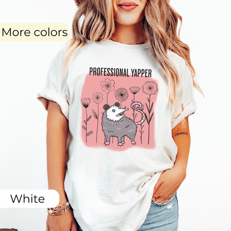 Professional Yapper T-shirt: Funny Opossum Meme Comfort Colors Tee - Etsy