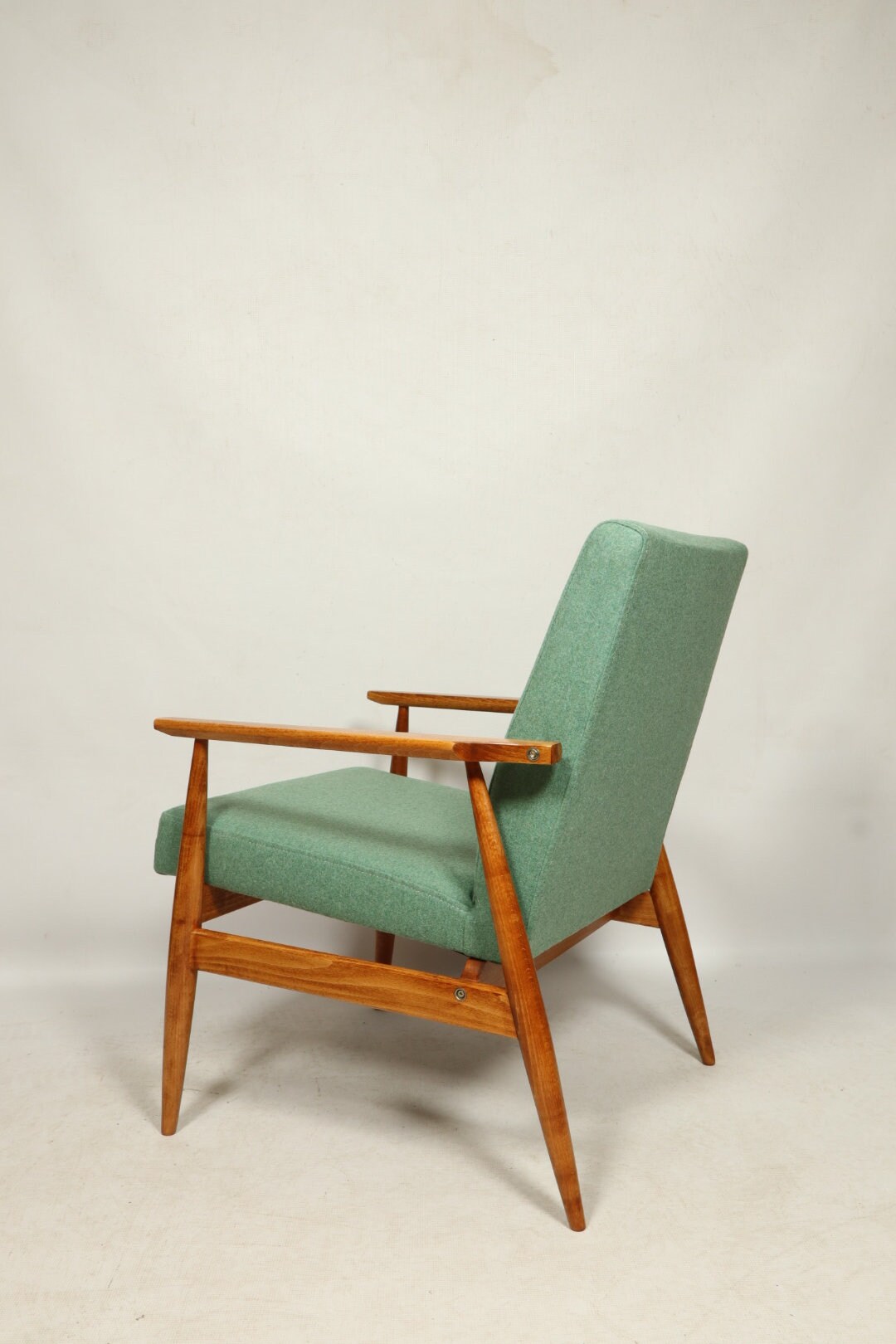 Green Grass Lounge Chair Scandinavian Design Wool Upholstery - Etsy
