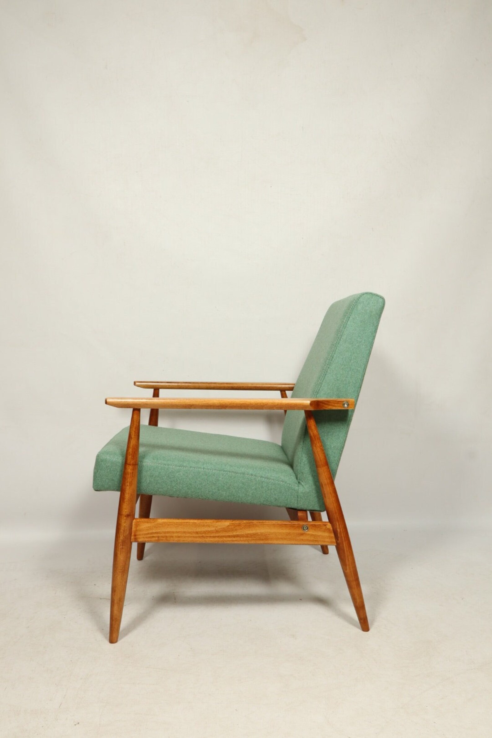 Green Grass Lounge Chair Scandinavian Design Wool Upholstery - Etsy