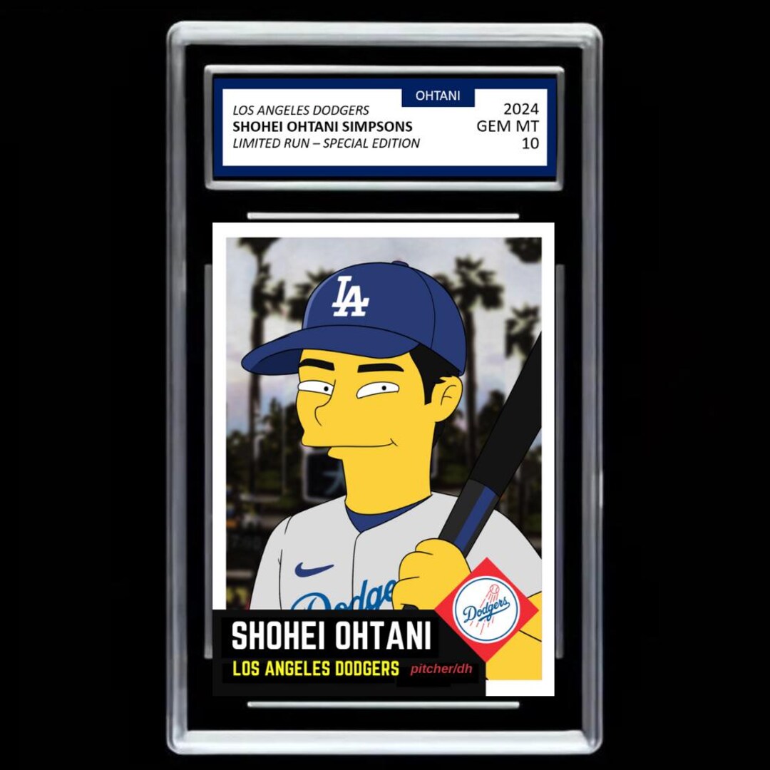 Shohei Ohtani 2024 LA Los Angeles Dodgers Mint Simpsons Baseball Card ...