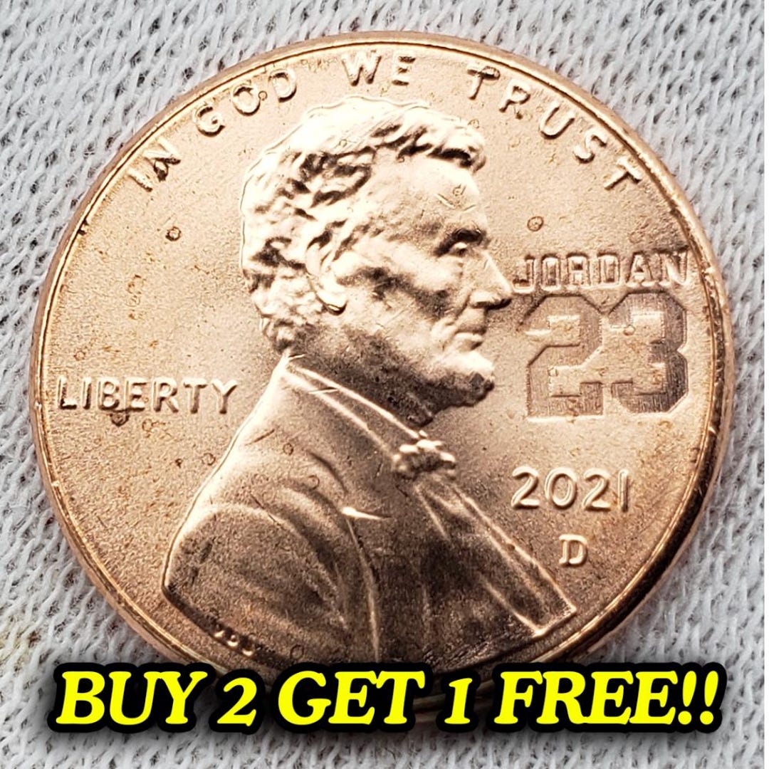 Michael Jordan Coin #23 Chicago Bulls Memorabilia Counterstamp Penny ...