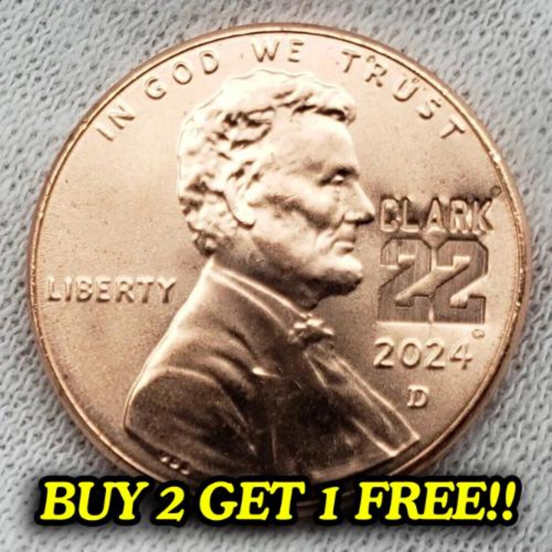 Caitlin Clark Coin WNBA 22 Memorabilia Counterstamp Penny 2024 - Etsy