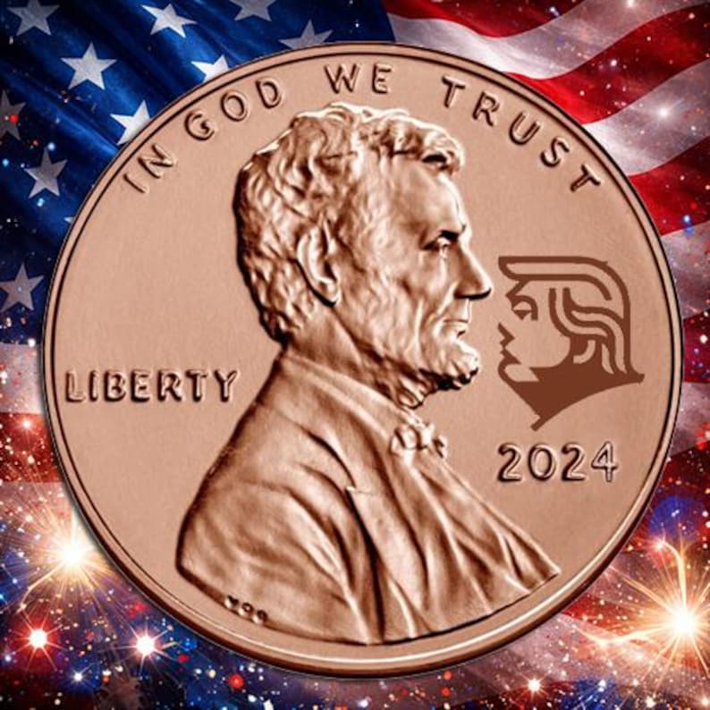 2024 President Donald Trump MAGA Lincoln Cent Penny Counterstamp Lucky ...