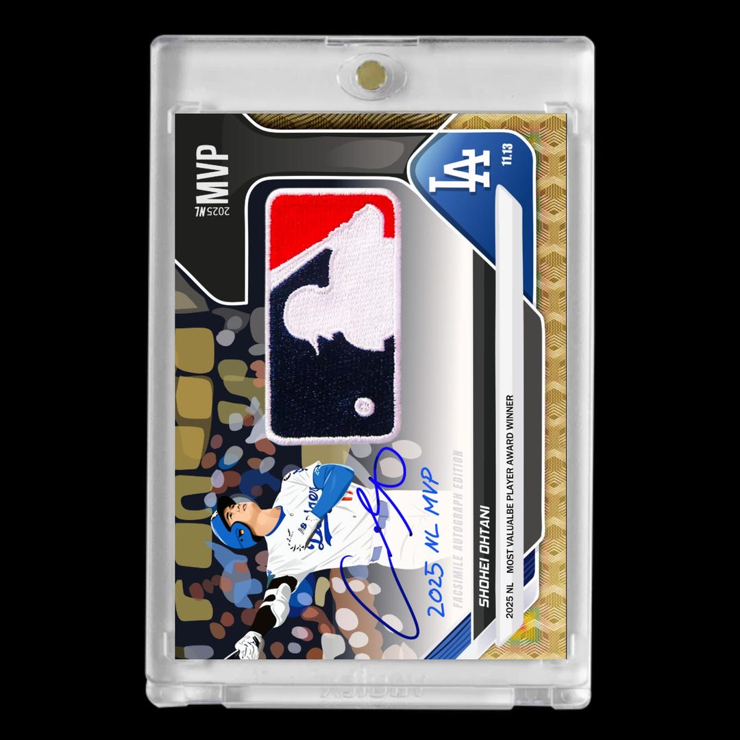 Shohei Ohtani 2025 NL MVP #17 Los Angeles Dodgers Facsimile Autograph ...