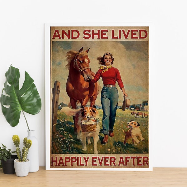 She Lived Happily Ever After Posters - Etsy