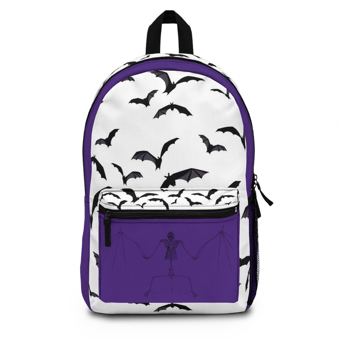 Bat Skeleton Backpack Purple - Etsy