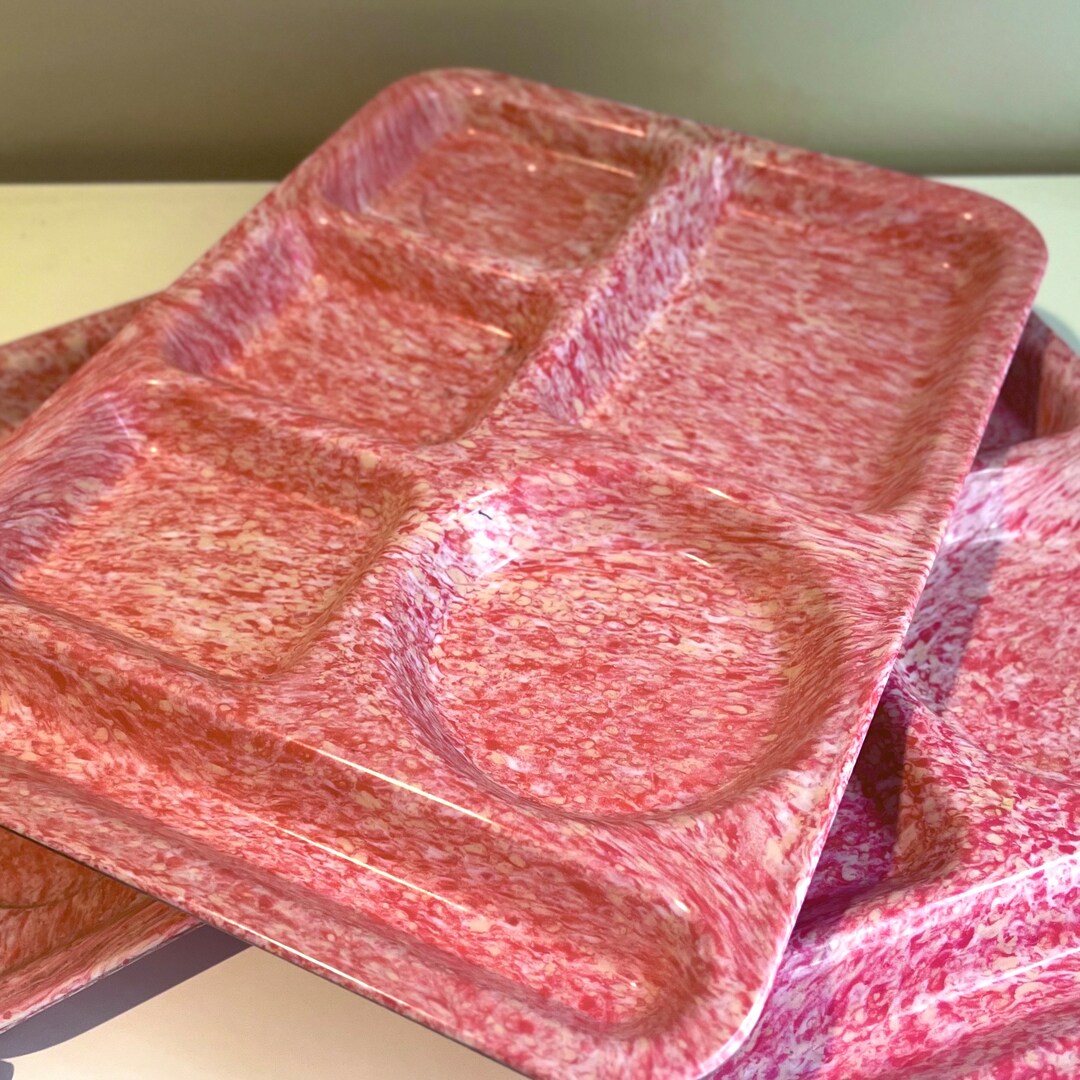 VTG Cafeteria Trays, Texas Ware, Confetti Melamine, School Lunch Room ...