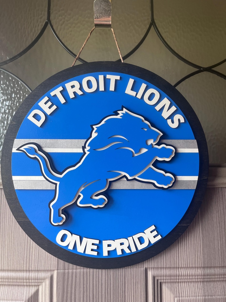 Detroit Lions One Pride Door Hanger - Etsy