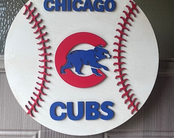 Chicago Cubs Door Hanger - Etsy