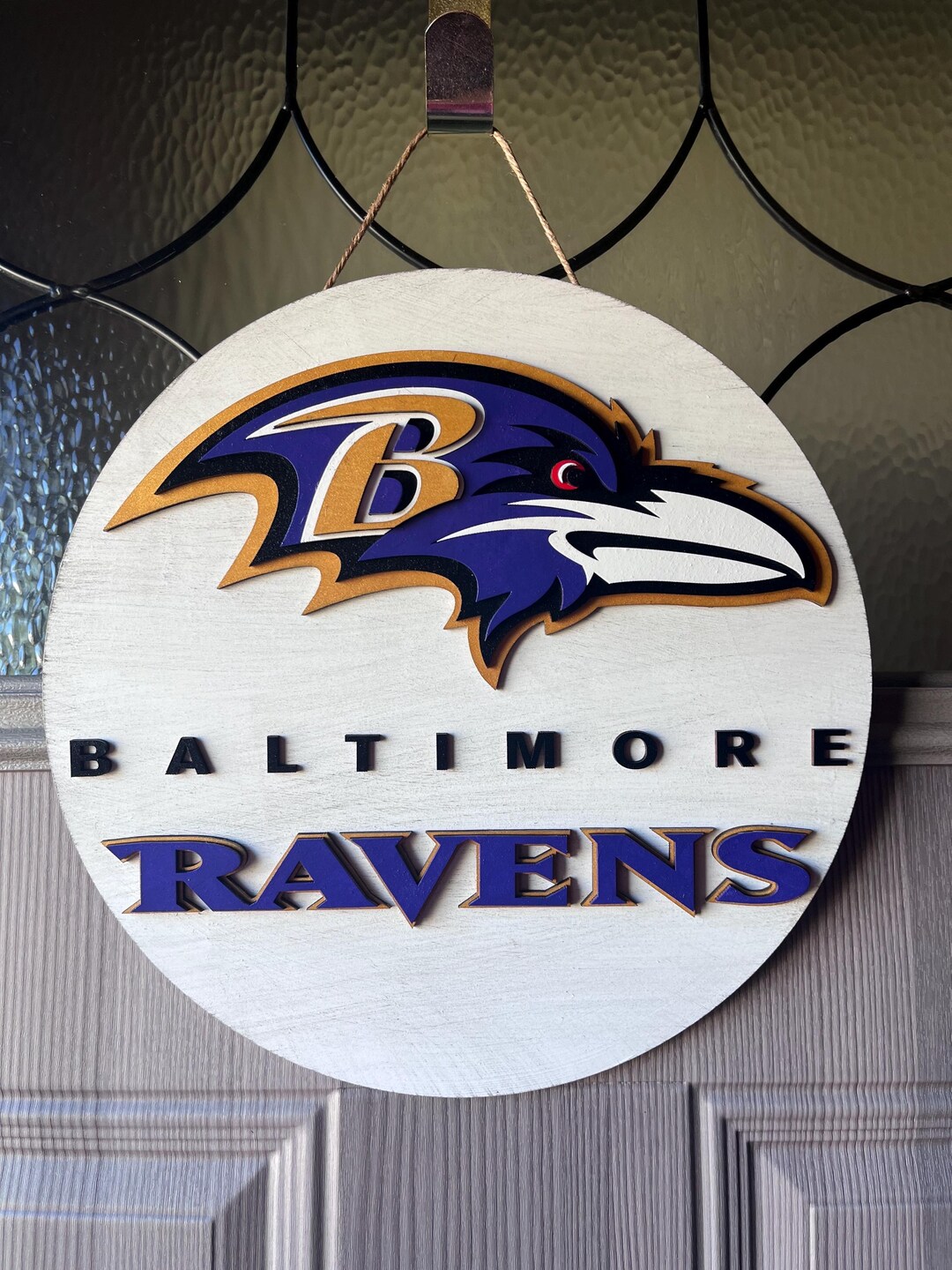 Baltimore Ravens- Door Hanger - Etsy