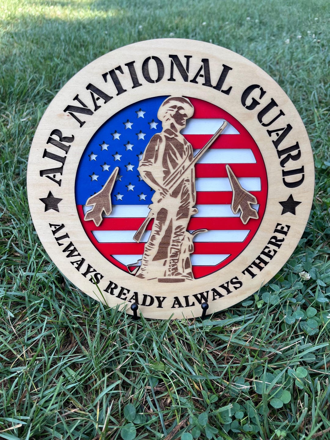 Air National Guard Wood 3 Layered Sign - Etsy