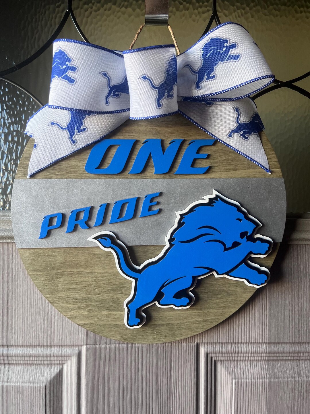 Detroit Lions One Pride Door Hanger - Etsy