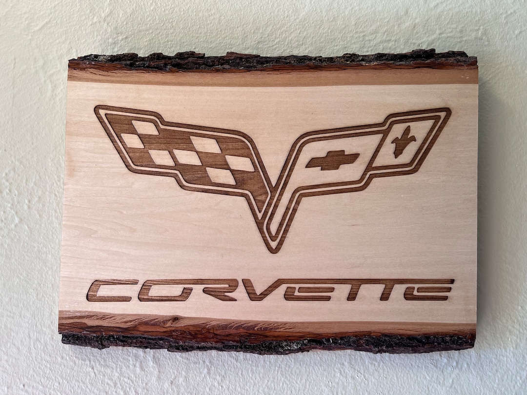 Chevy Corvette - Live Edge Wood Wall Decor - Etsy