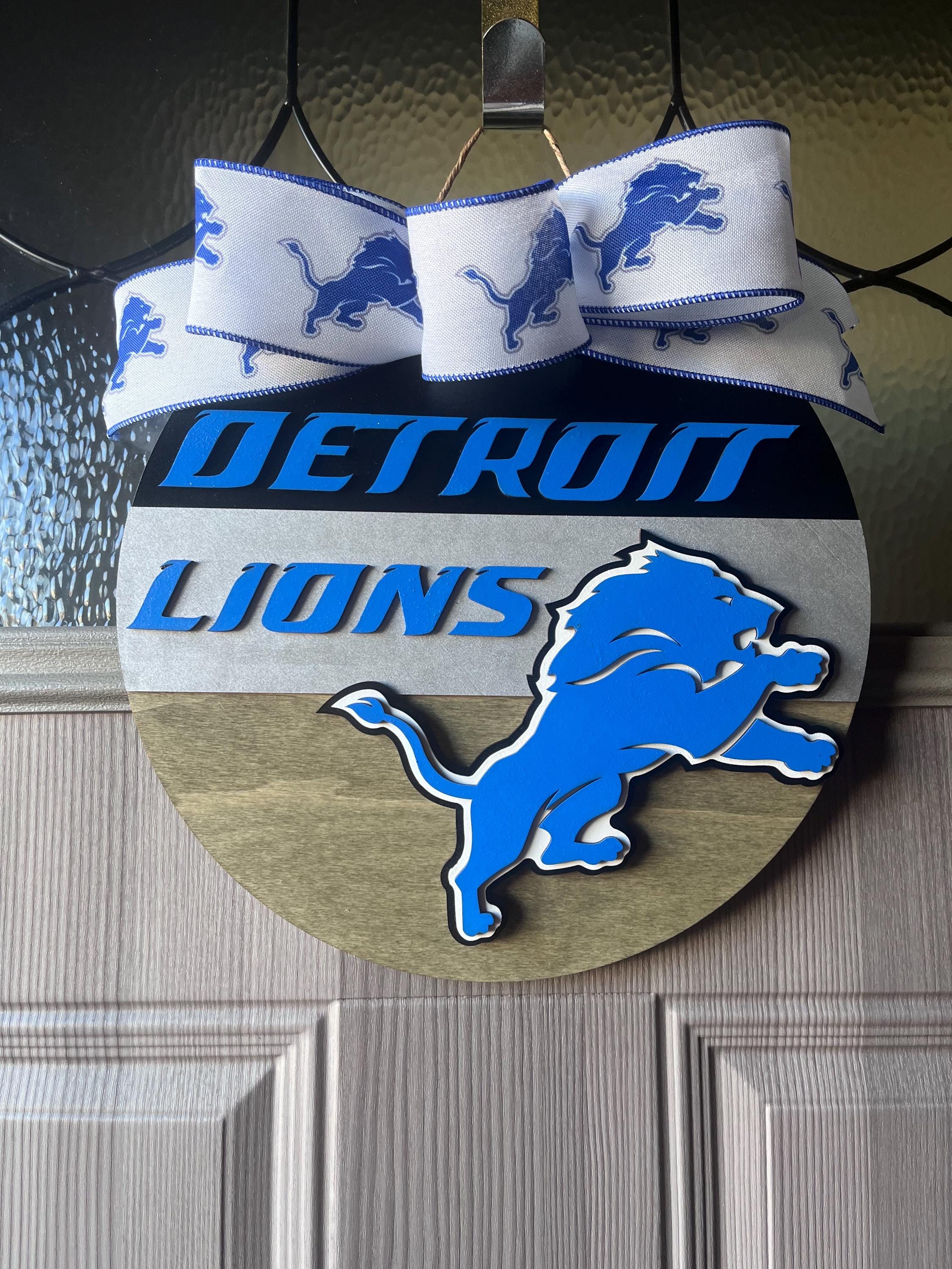 Detroit Lions Door Hanger - Etsy