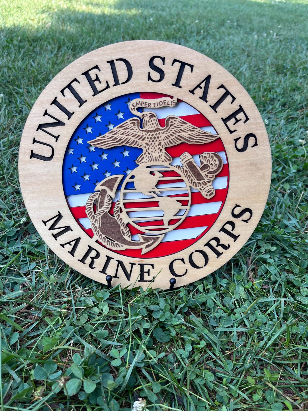 United States Marine Corps Wood 3 Layered Sign - Etsy