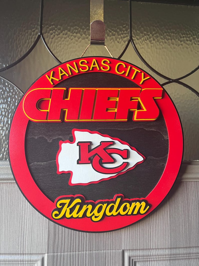 Kansas City Chiefs - Door Hanger - Etsy