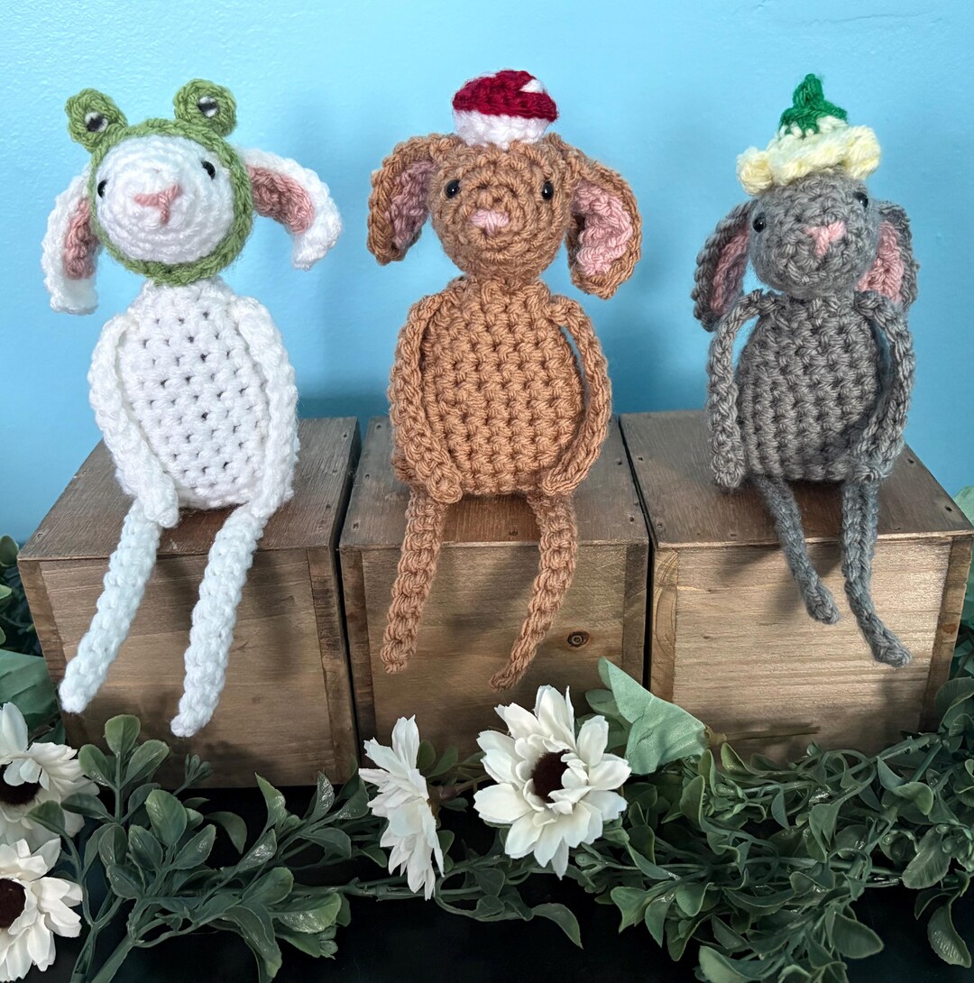 Spring Bunnies - Mushroom, Flower, Frog - Etsy