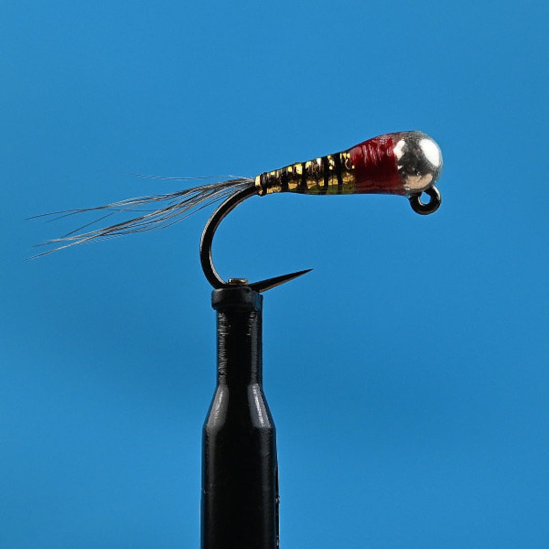 Perdigon Fly Gold Tungsten Nymph Jig, Trout Fishing Sold Sets of 3 Hook ...