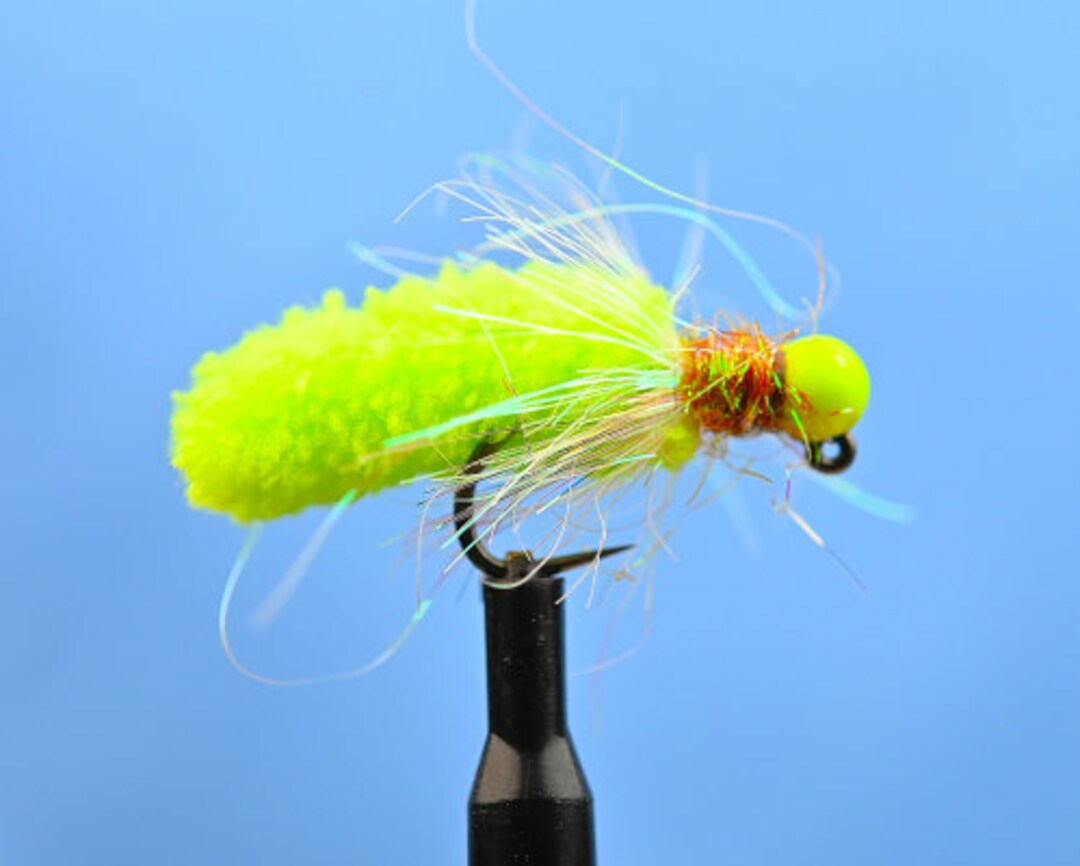 Tungsten Bead Mop Chartreuse, Mop Fly, Mop, Fishing Flies, Trout Flies ...